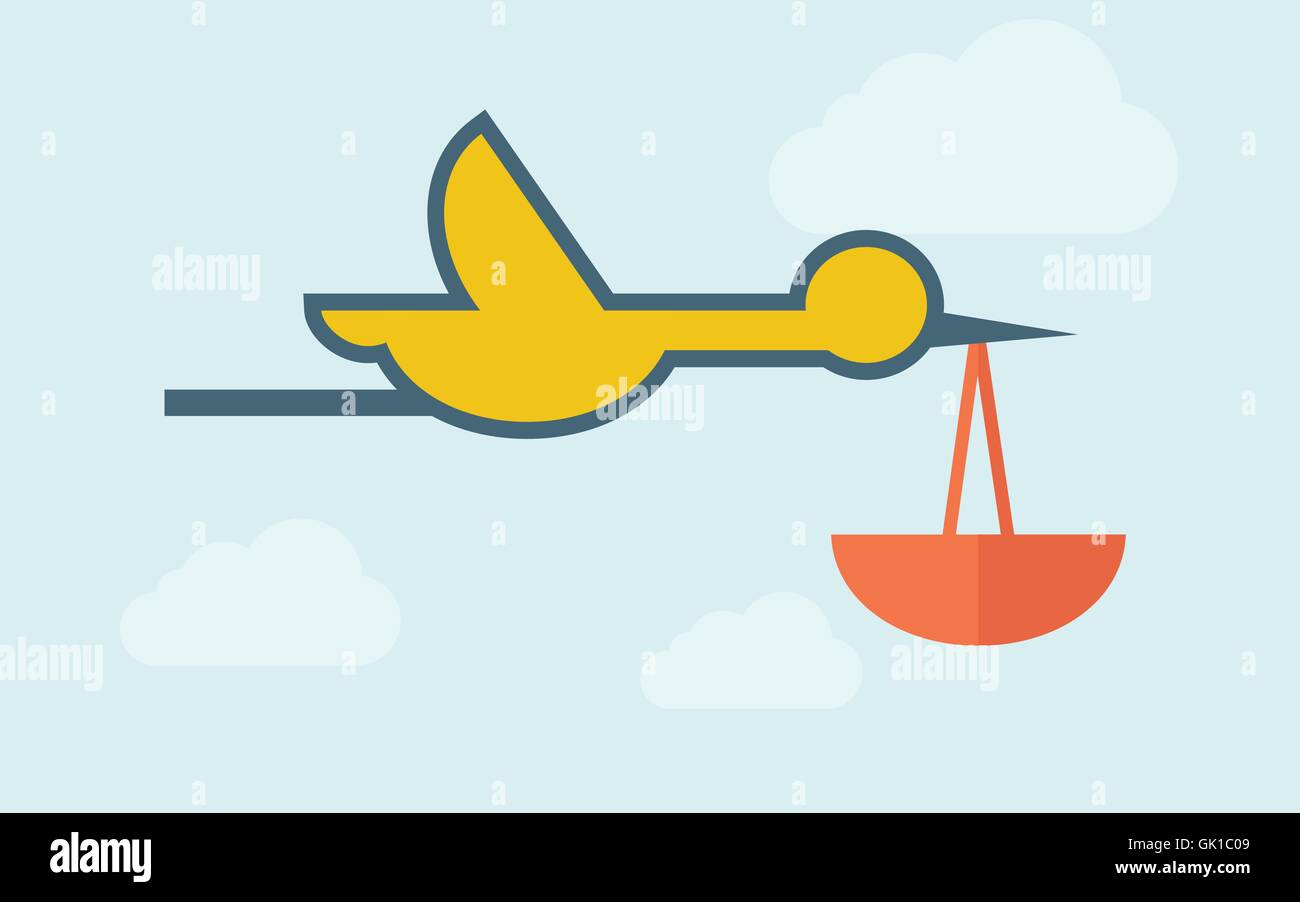 Big bird flying Stock Vector Images - Alamy