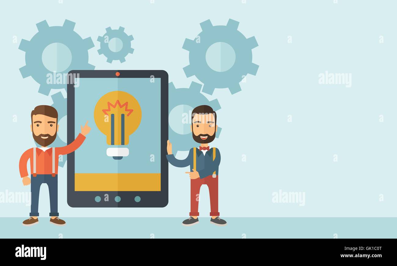 Two men one on Stock Vector Images - Alamy