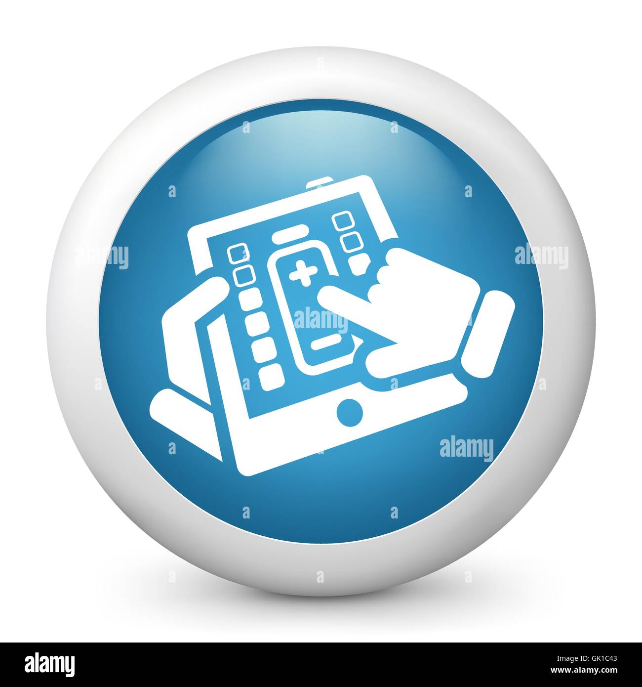 Power symbol finger Cut Out Stock Images & Pictures - Alamy