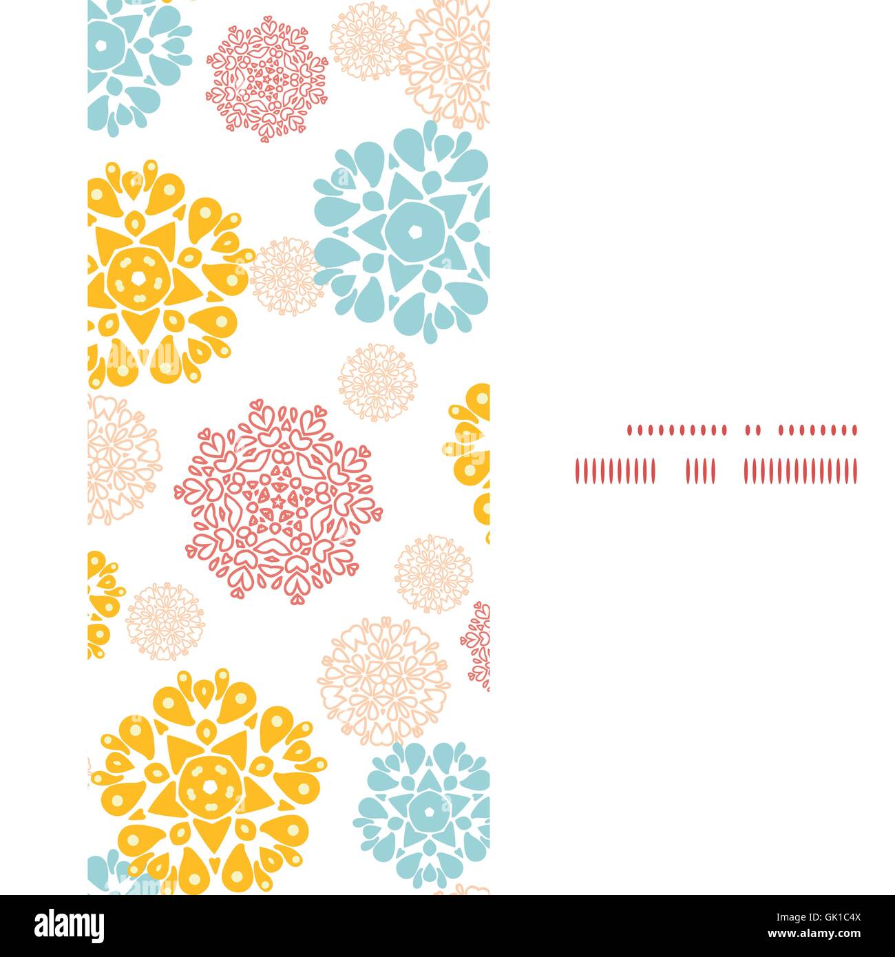 Continuous vertical floral pattern Stock Vector Images - Alamy