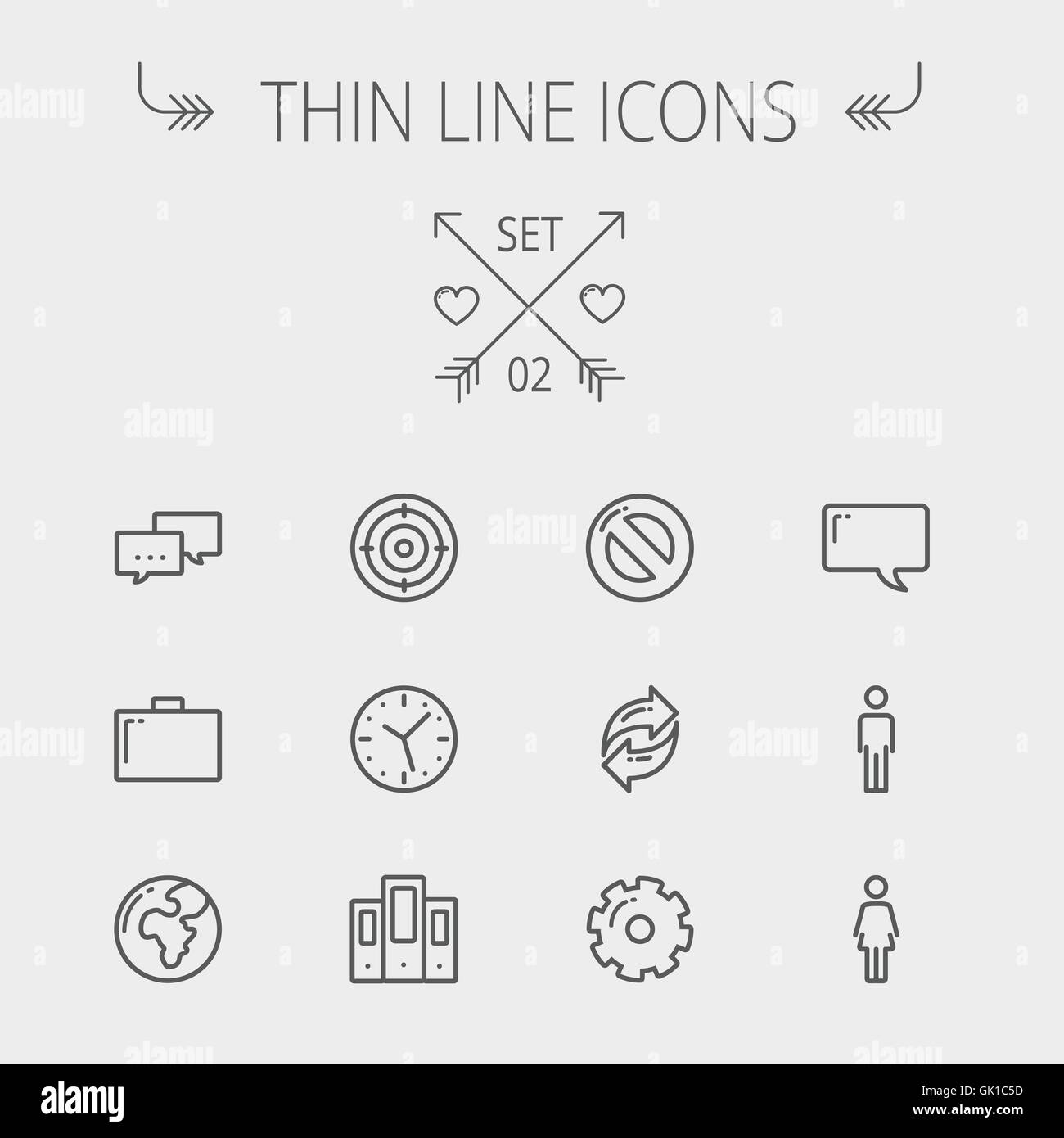 Copywriter line icon outline Black and White Stock Photos & Images - Alamy