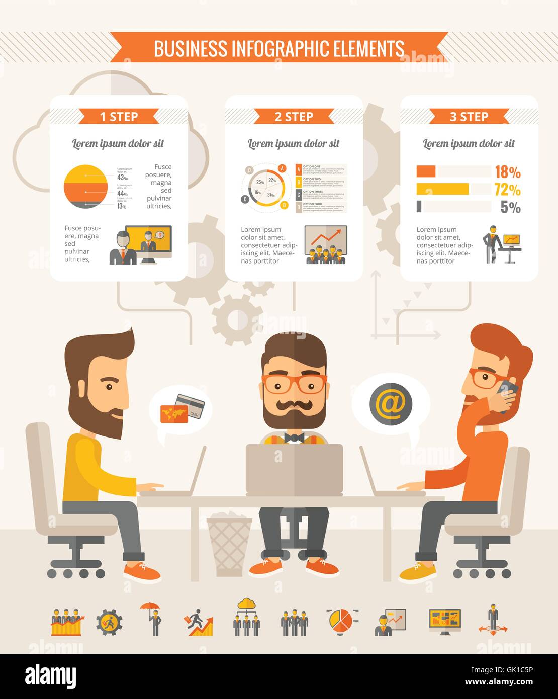 Business Infographic Elements Stock Vector Image & Art - Alamy