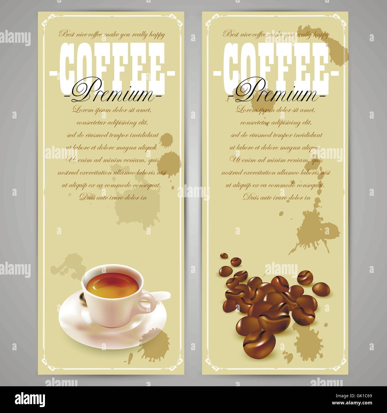 set of coffee labels Stock Vector Image & Art - Alamy