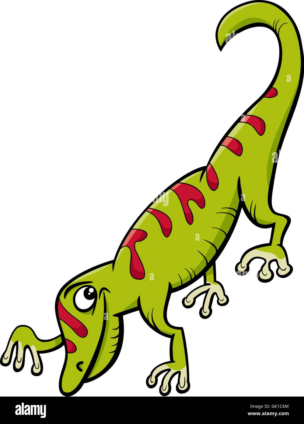 gecko reptile cartoon illustration Stock Vector Image & Art - Alamy