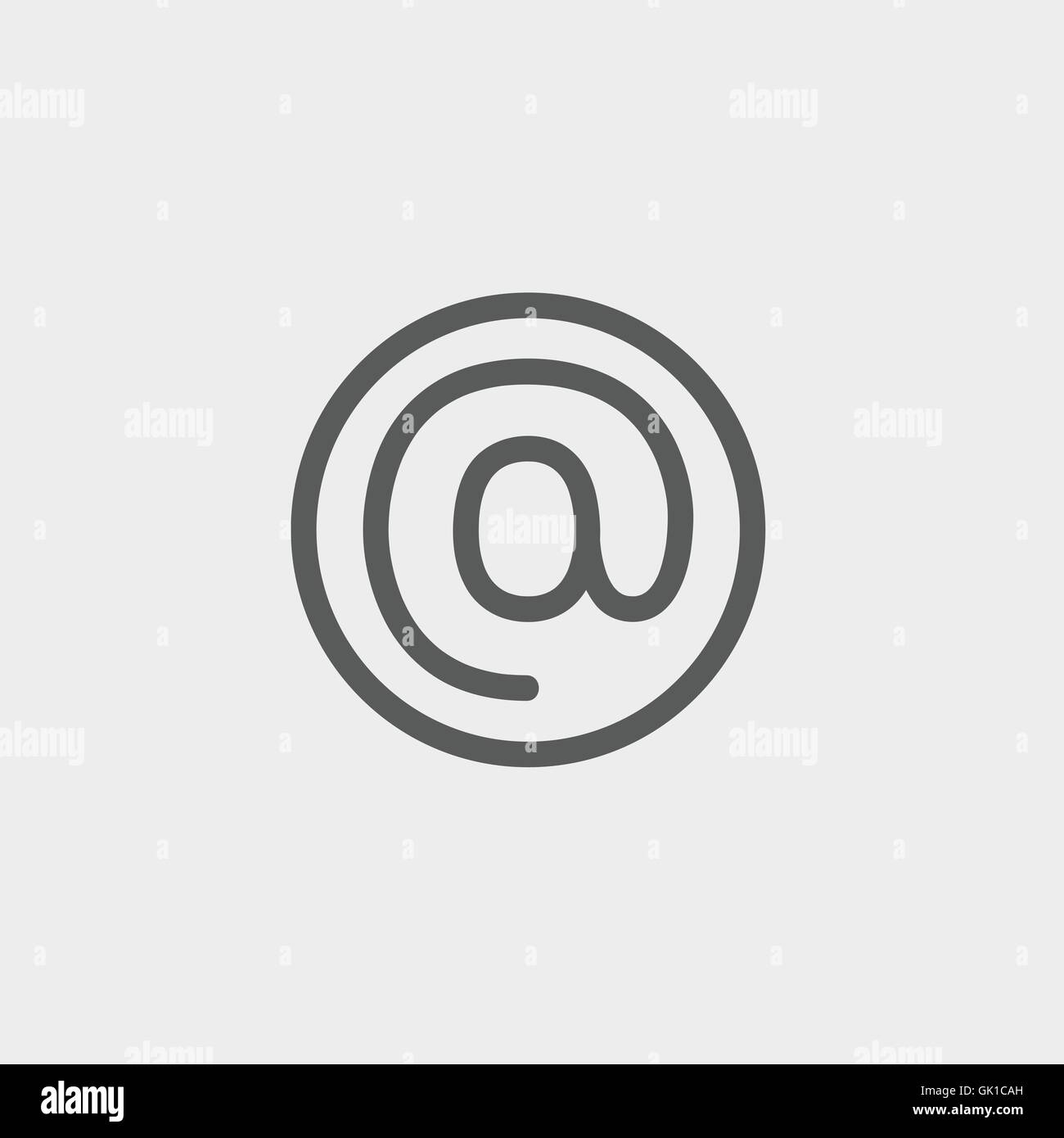 E mail address symbol Stock Vector Images - Alamy