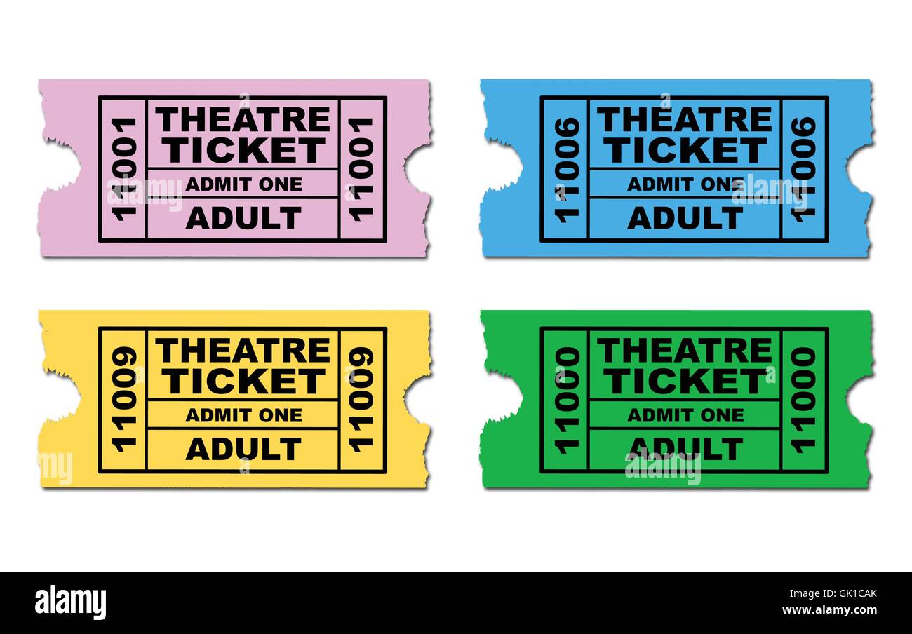 Drawing ticket cinema hi-res stock photography and images - Alamy