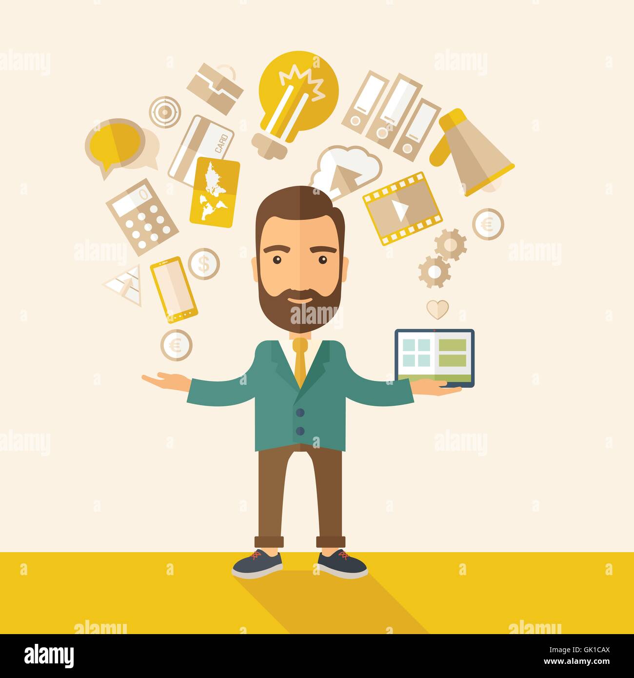 Multitask computer Stock Vector Images - Alamy