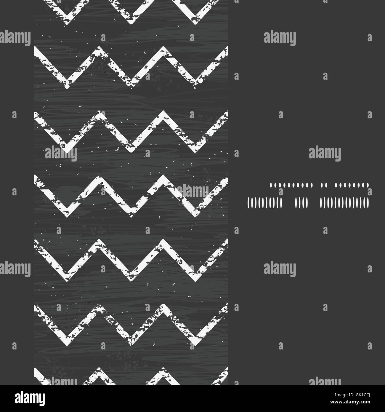 Vector chalk chevron blackboard vertical frame seamless pattern ...