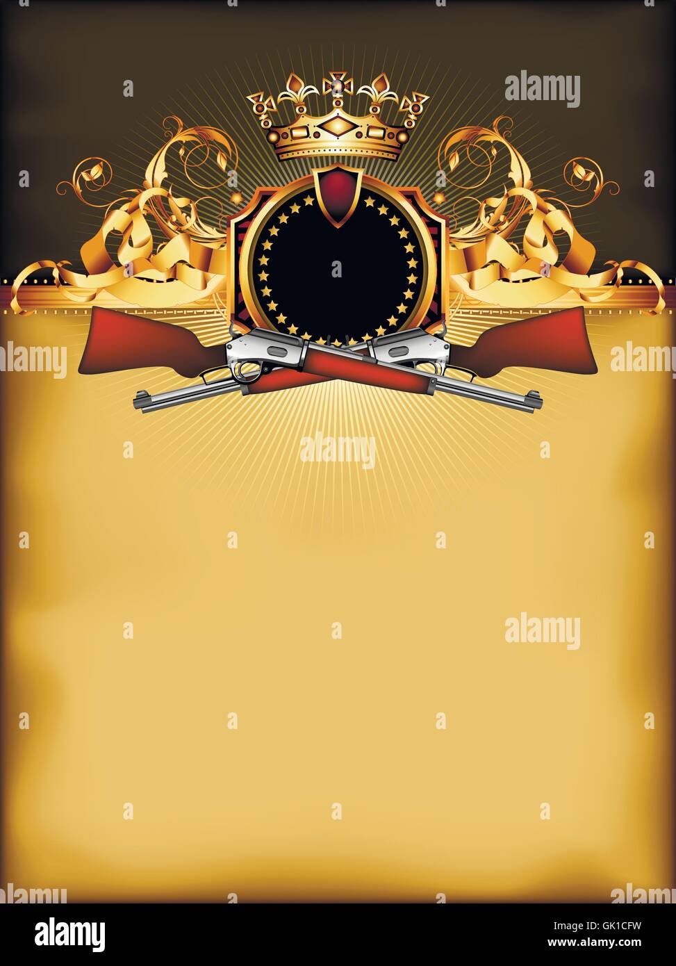 ornate frame with arms Stock Vector Image & Art - Alamy