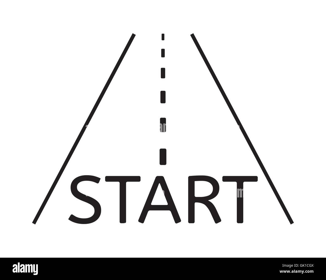 Asphalt roadway Cut Out Stock Images & Pictures - Alamy