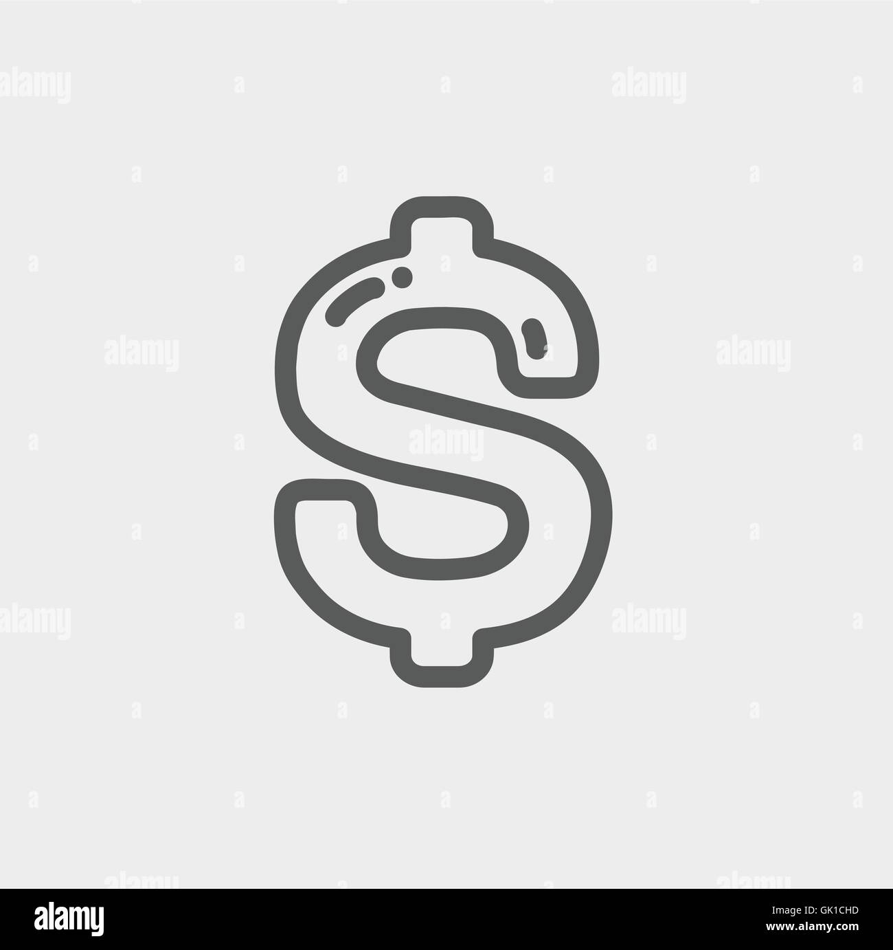 Dollar sign usd currency symbol Stock Vector Images - Alamy