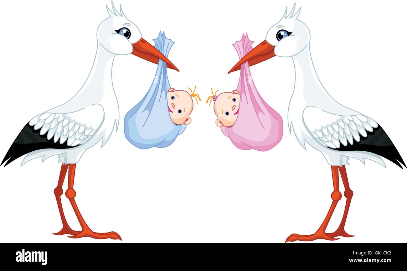 Baby stork Cut Out Stock Images & Pictures - Alamy