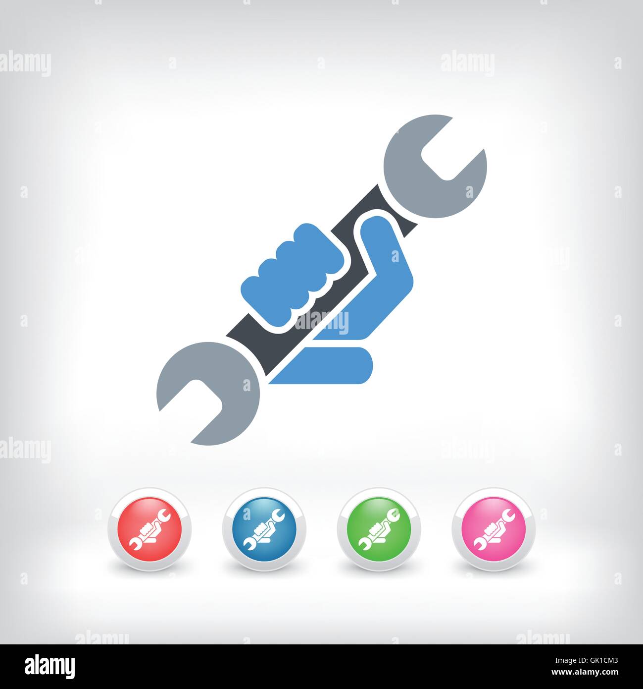Wrench symbol icon Stock Vector Image & Art - Alamy