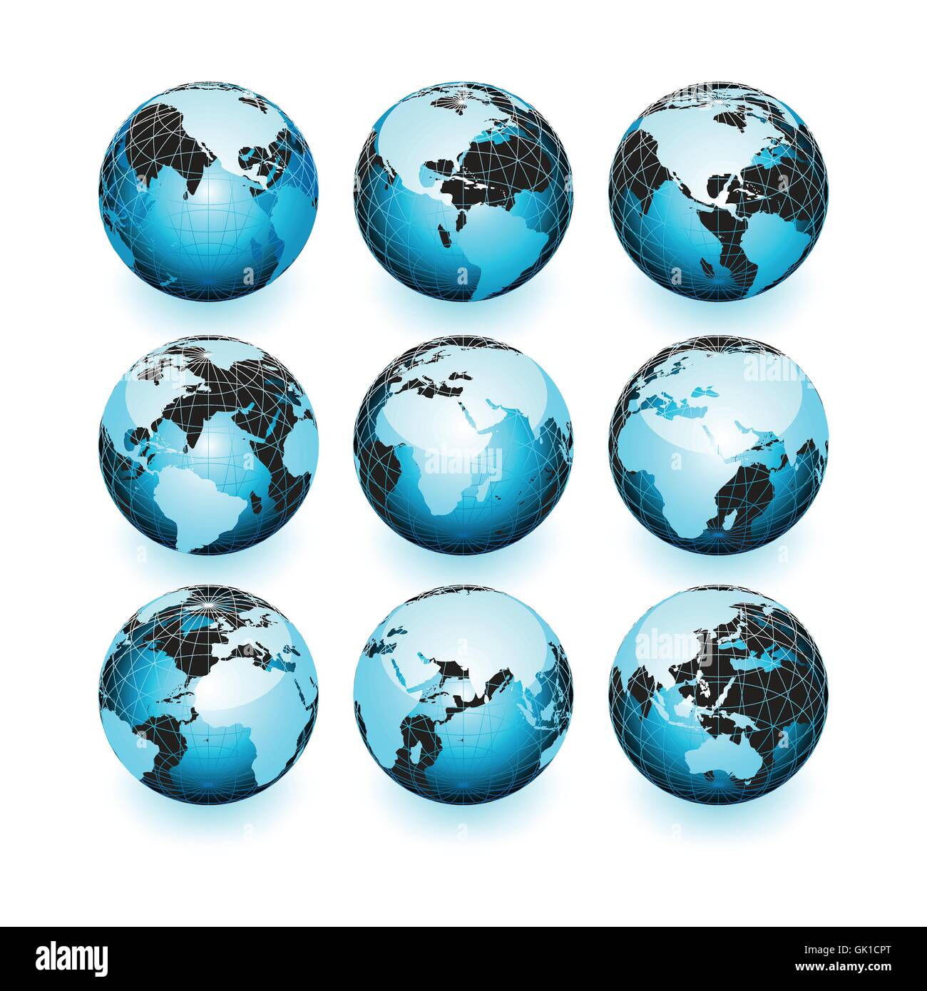 Map world flat physical Stock Vector Images - Alamy