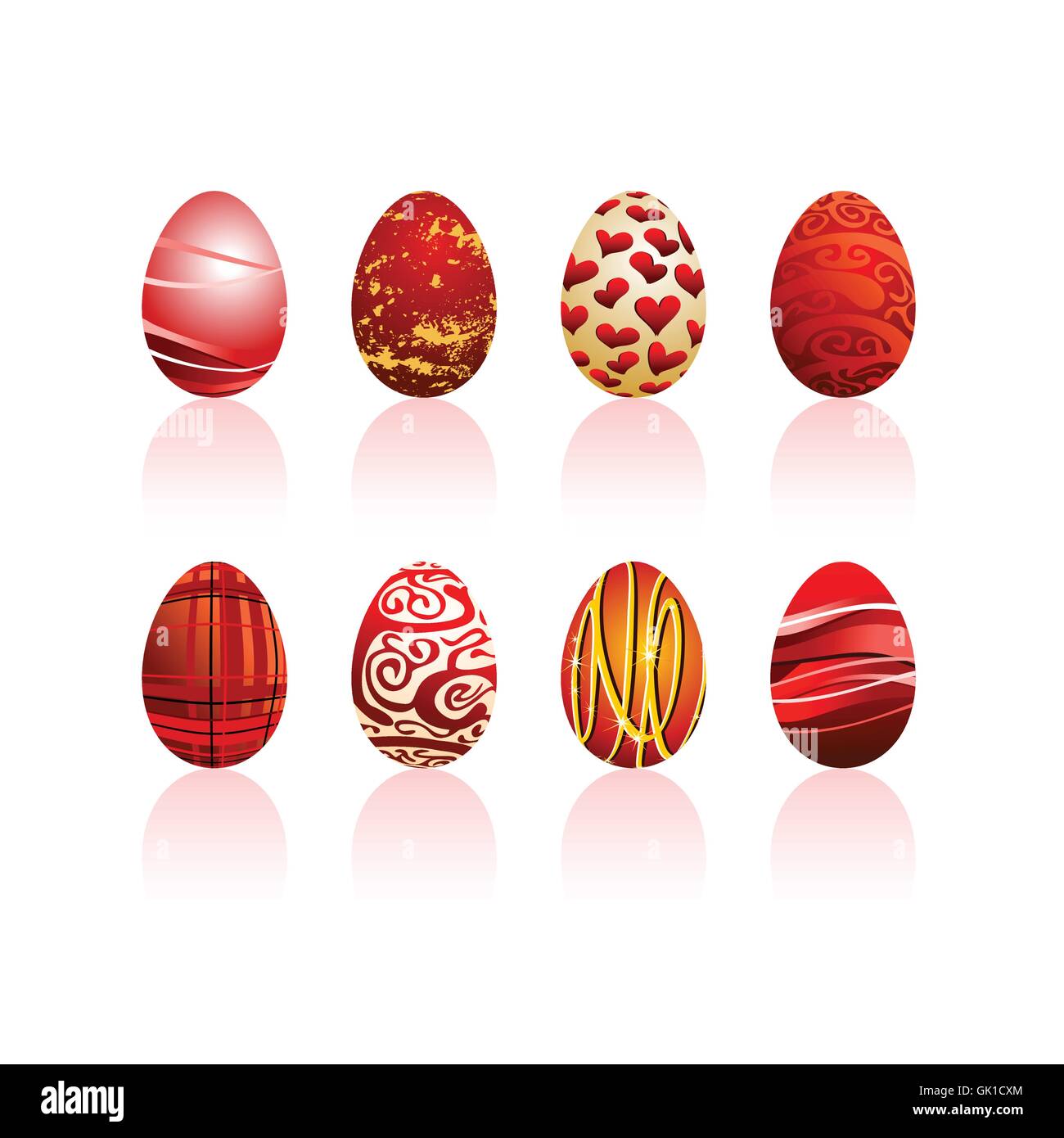 set of Easter eggs Stock Vector Image & Art - Alamy