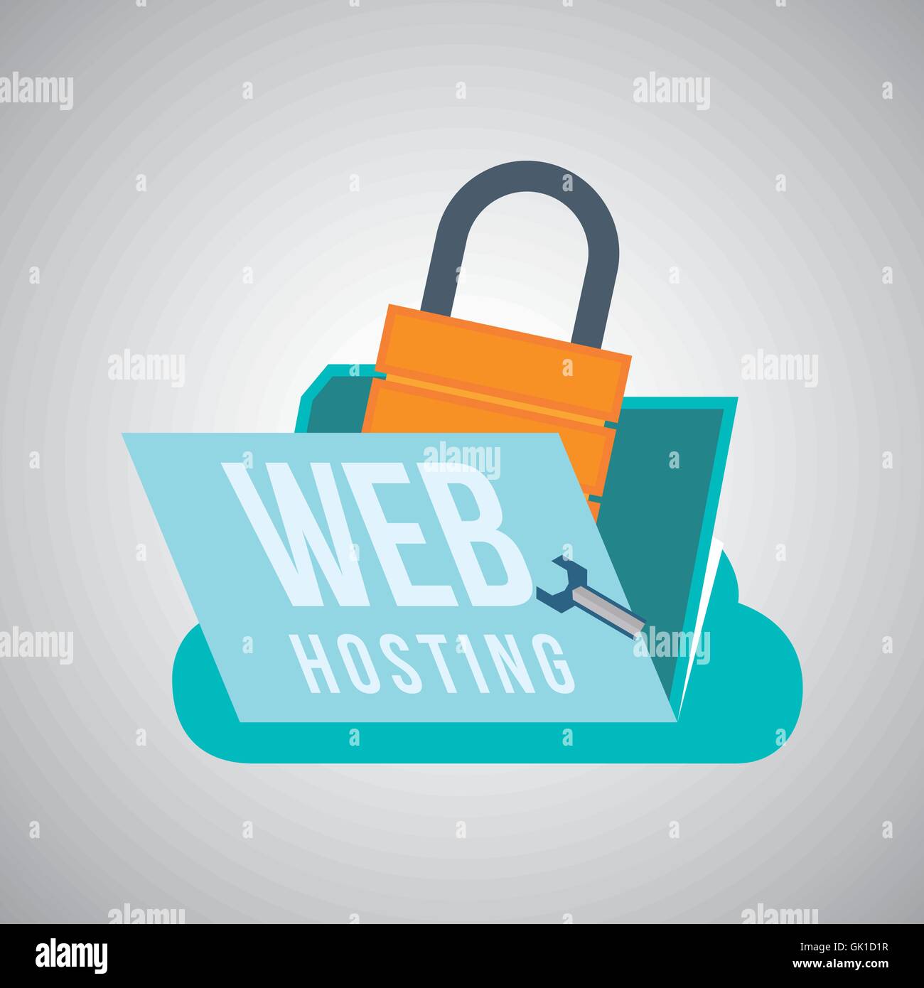 Web hosting file padlock data center hi-res stock photography and images - Alamy