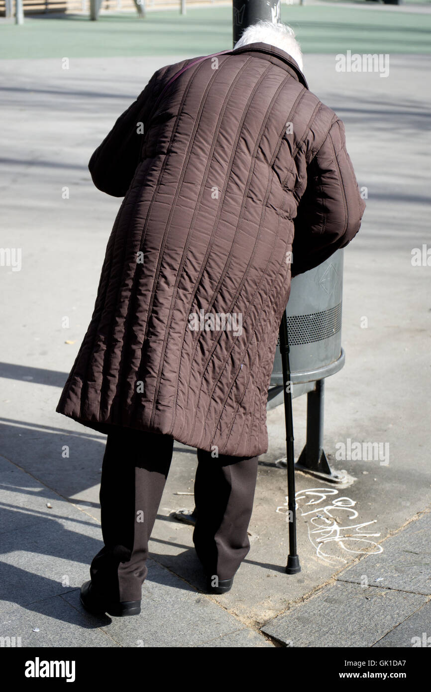 Old Woman Walking Stick On Stock Photos & Old Woman Walking Stick On ...