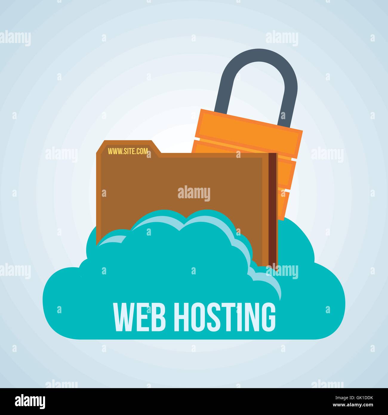 Web hosting file padlock data center hi-res stock photography and images - Alamy