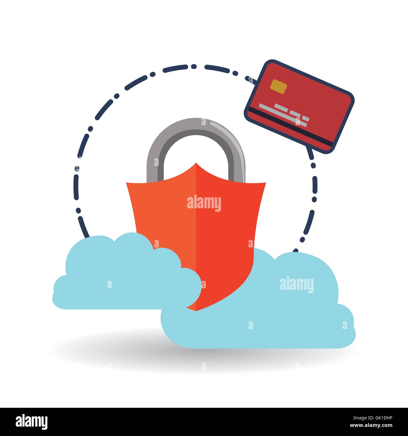 Data Security design. Protect icon. Data center illustration Stock ...
