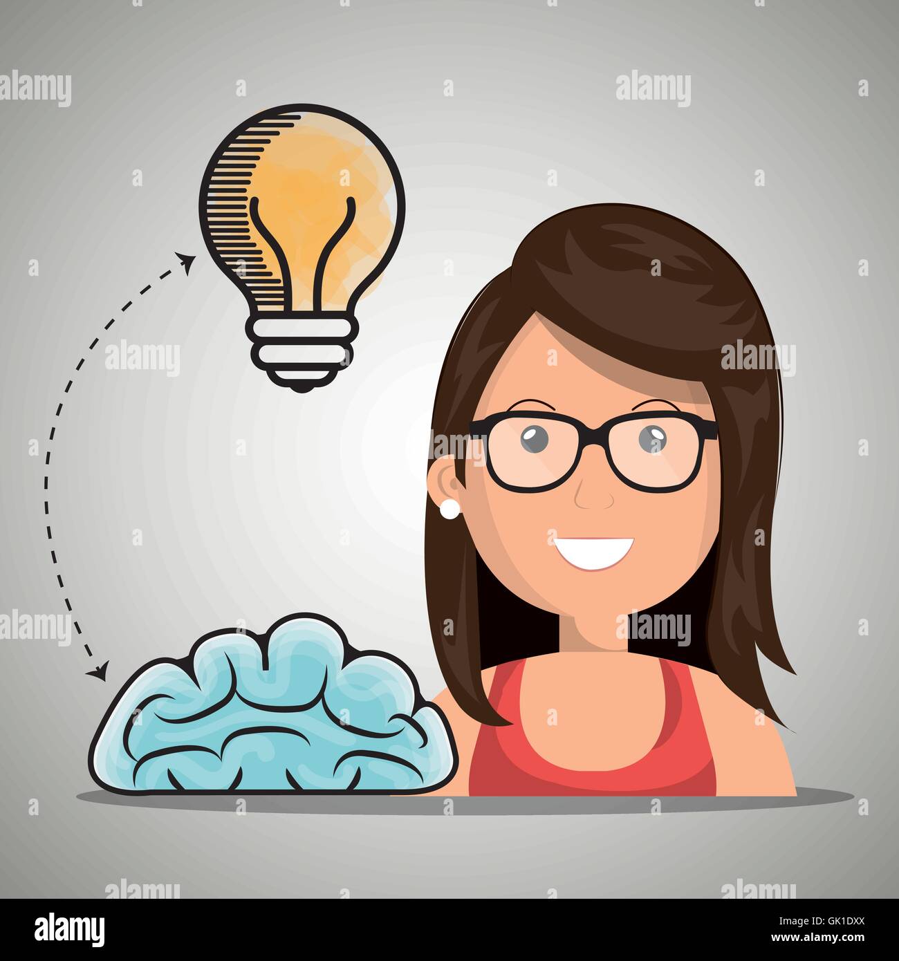 woman idea speak Stock Vector Image & Art - Alamy