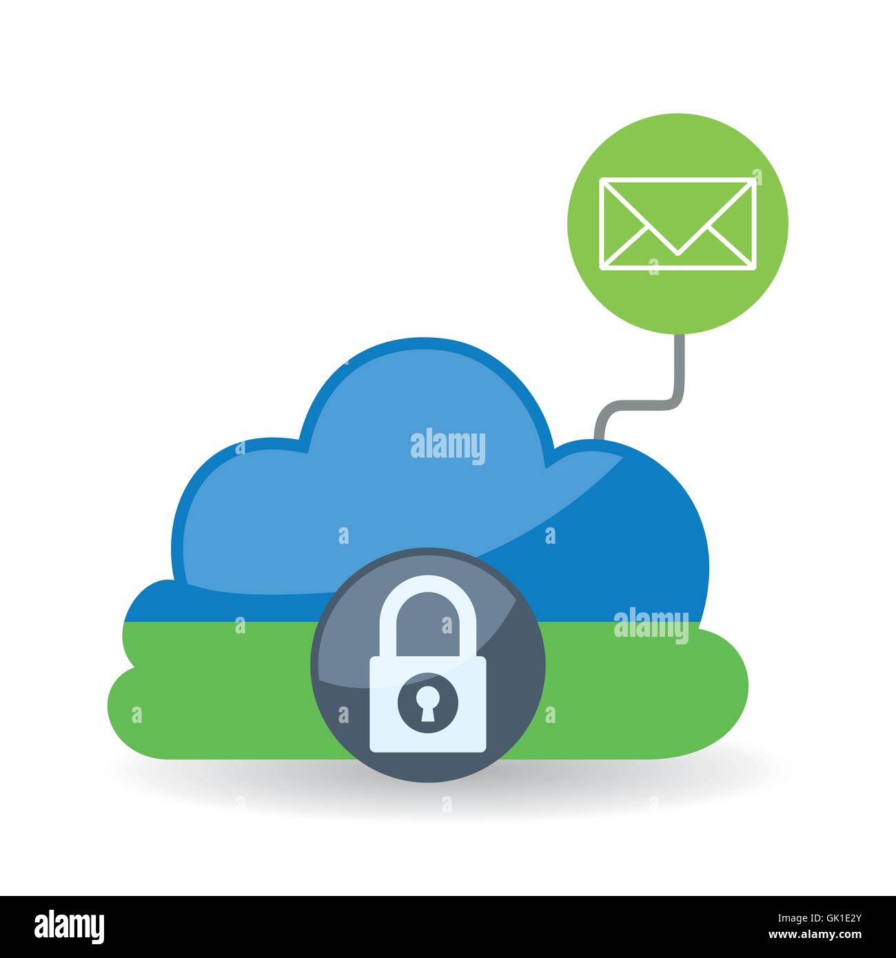Data Security design. Protect icon. Data center illustration Stock ...