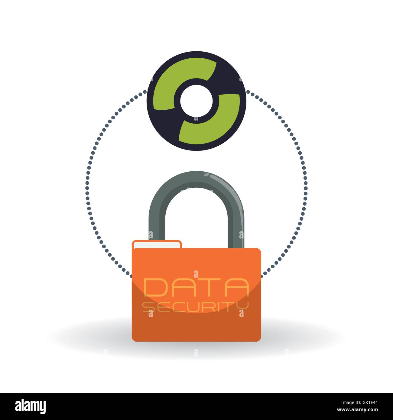 Data Security design. Protect icon. Data center illustration Stock ...