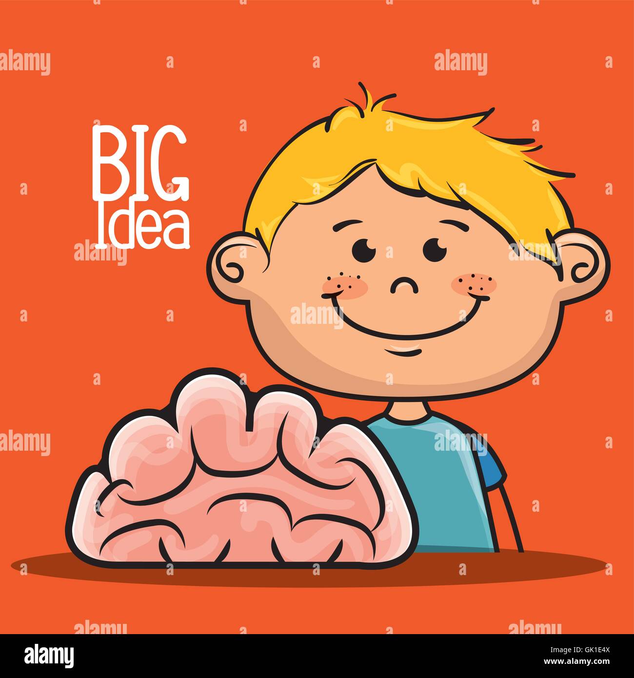 boy idea intelligent Stock Vector Image & Art - Alamy