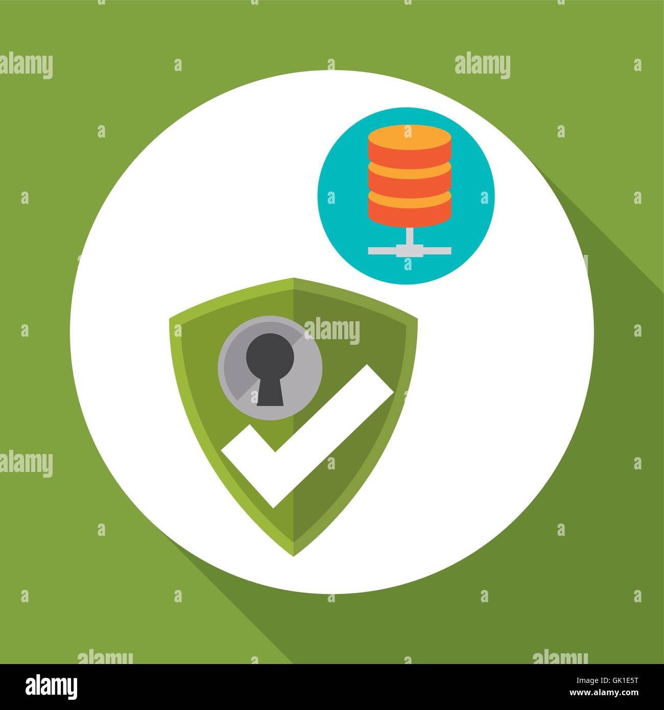 Data Security design. Protect icon. Data center illustration , vector ...