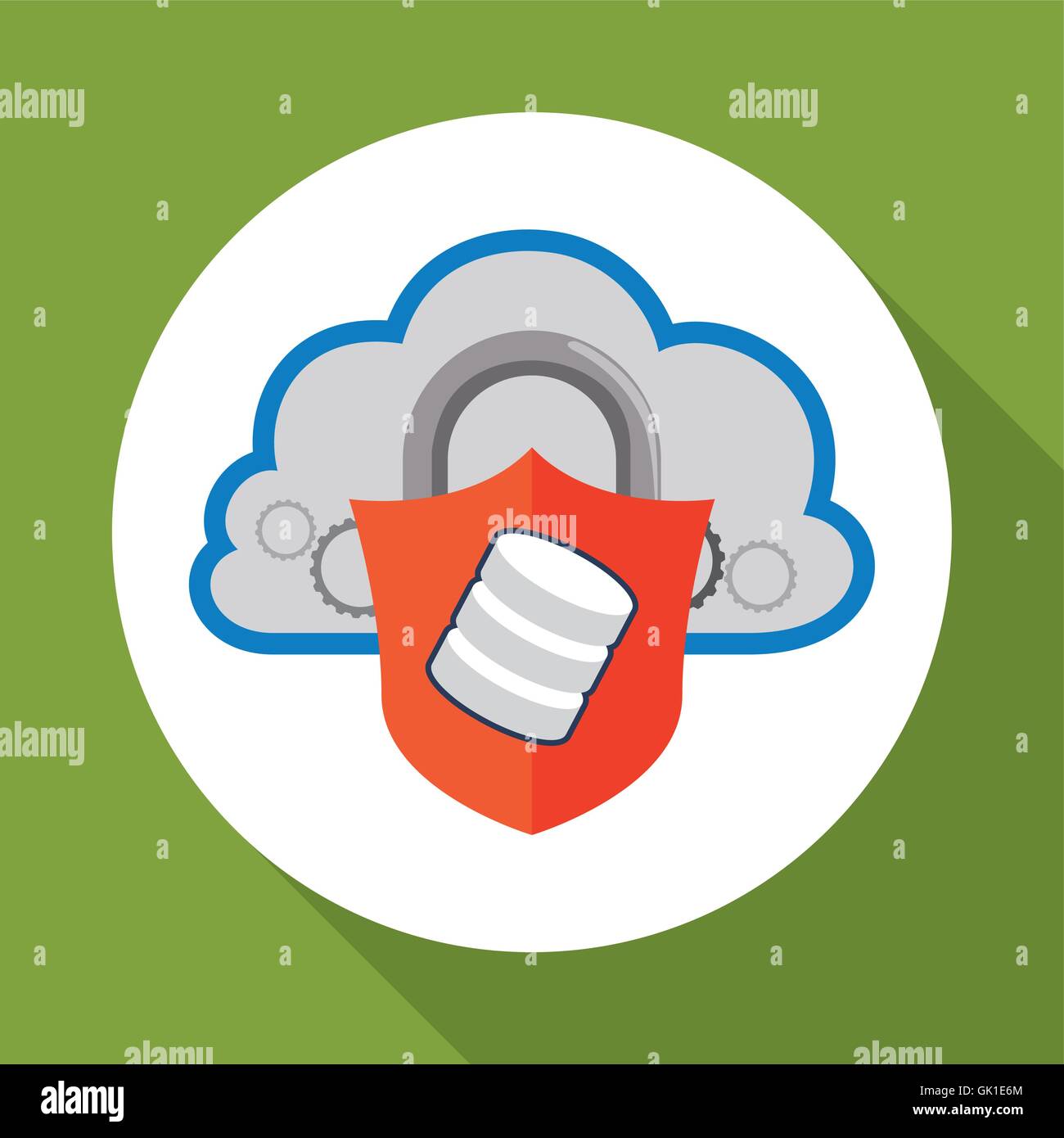 Data Security Design Protect Icon Data Center Illustration Vector Stock Vector Image And Art