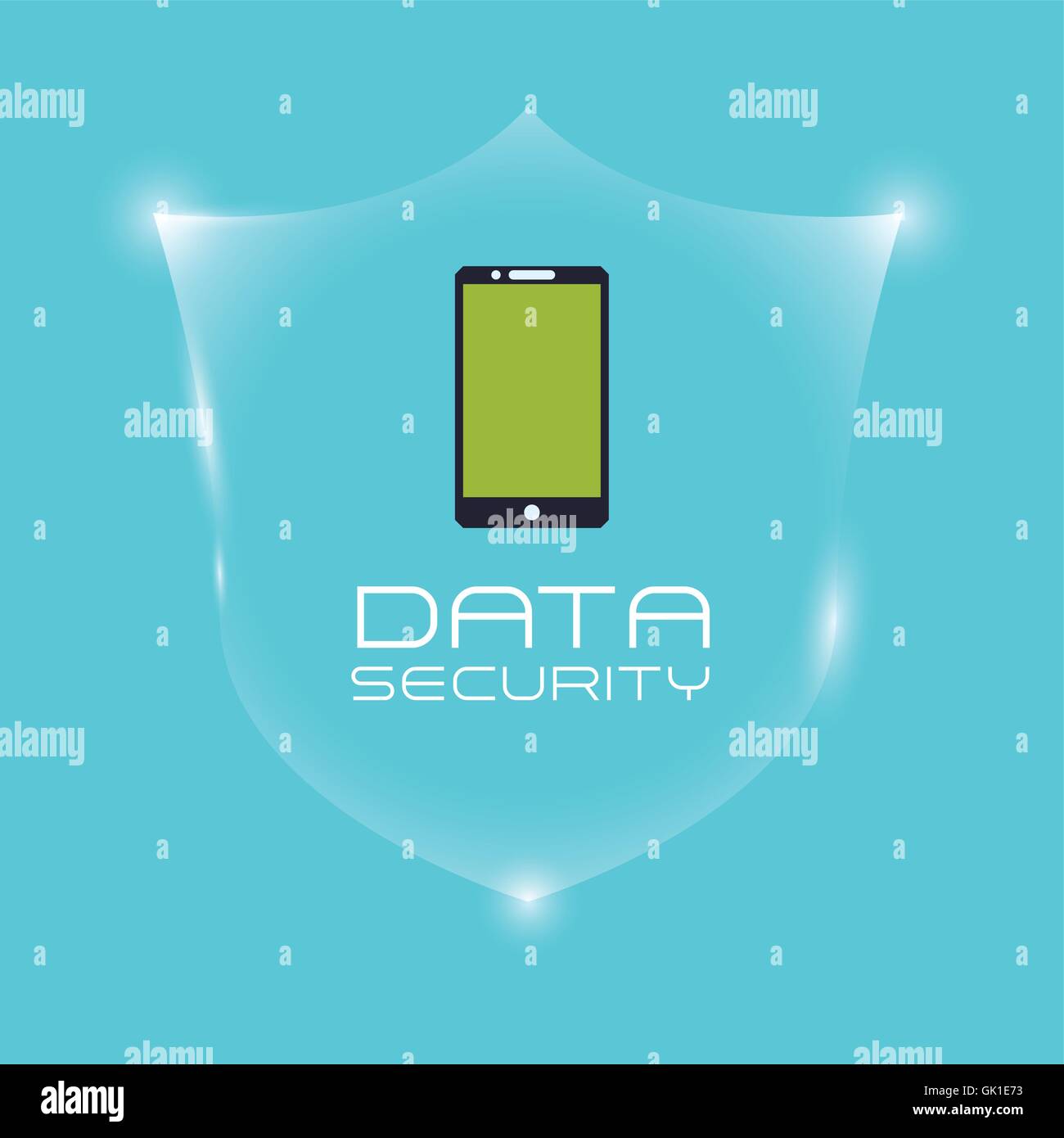 Data Security design. Protect icon. Data center illustration , vector ...