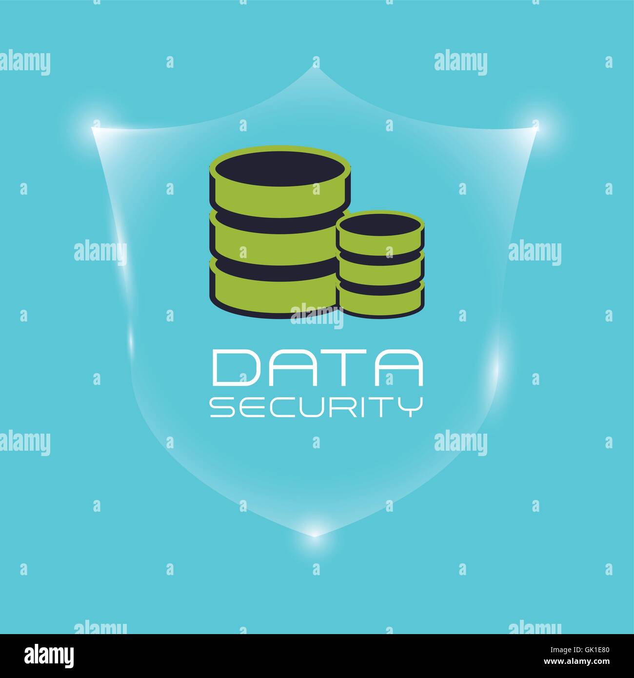 Data Security design. Protect icon. Data center illustration , vector ...