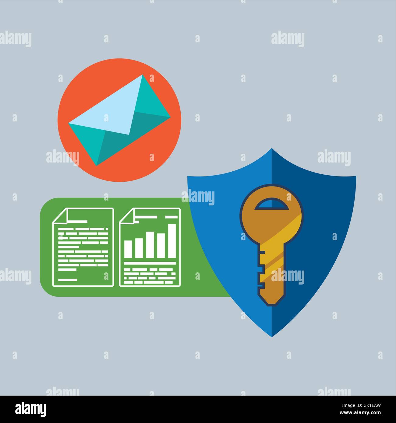 Data Security design. Protect icon. Data center illustration , vector ...
