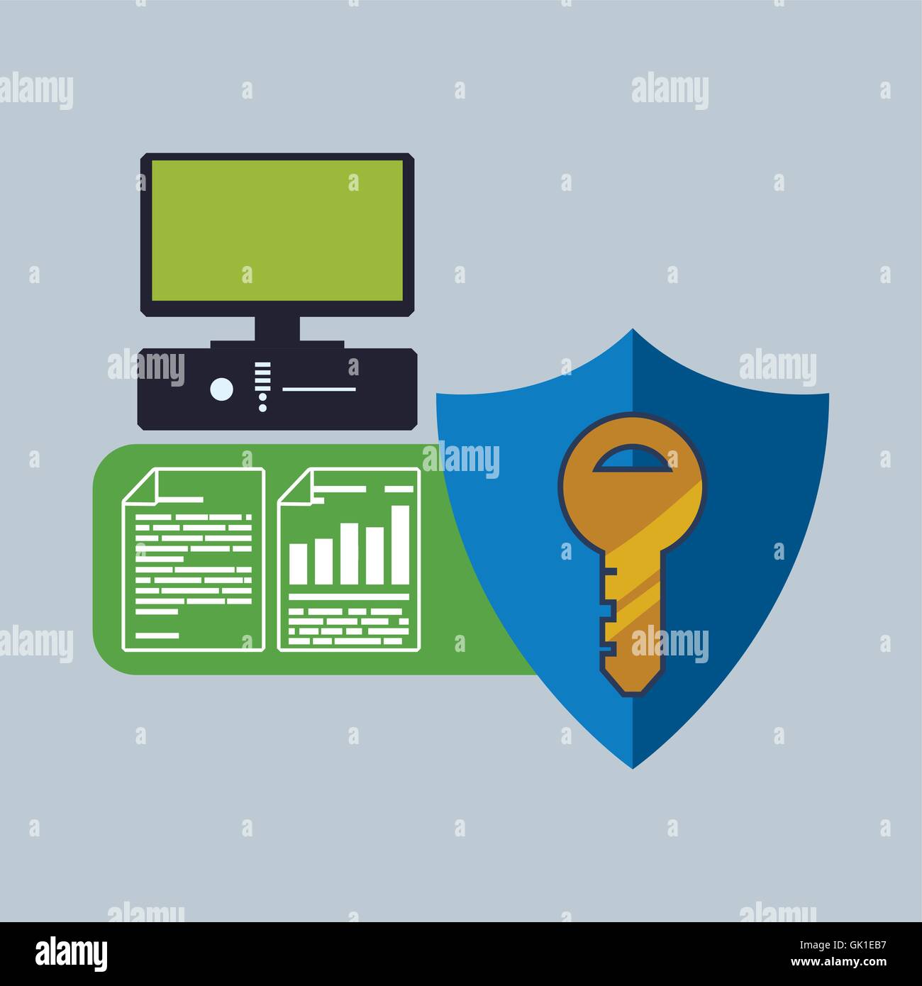Data Security design. Protect icon. Data center illustration , vector ...