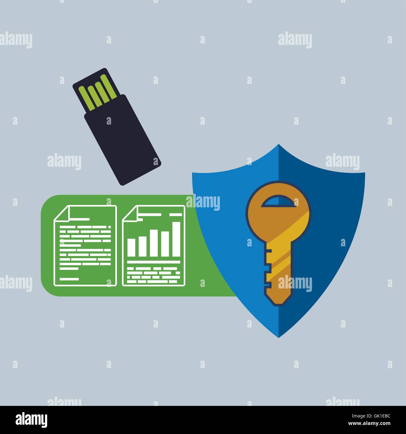 Data Security design. Protect icon. Data center illustration , vector ...