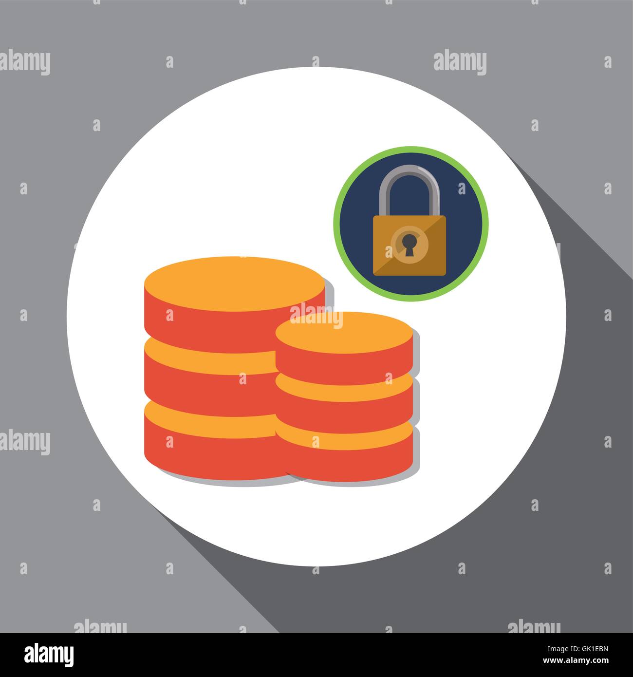 Data Security Design Protect Icon Data Center Illustration Vector Stock Vector Image And Art