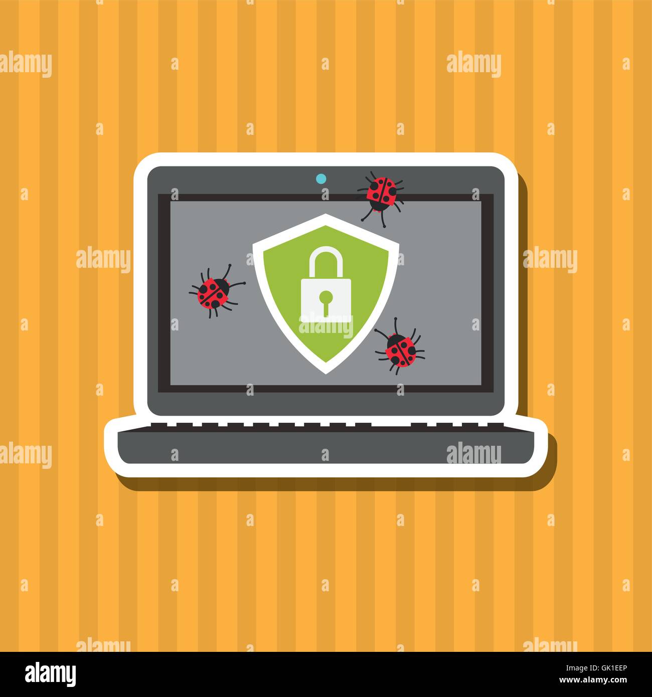 Cyber Security antivirus design , vector illustration Stock Vector ...
