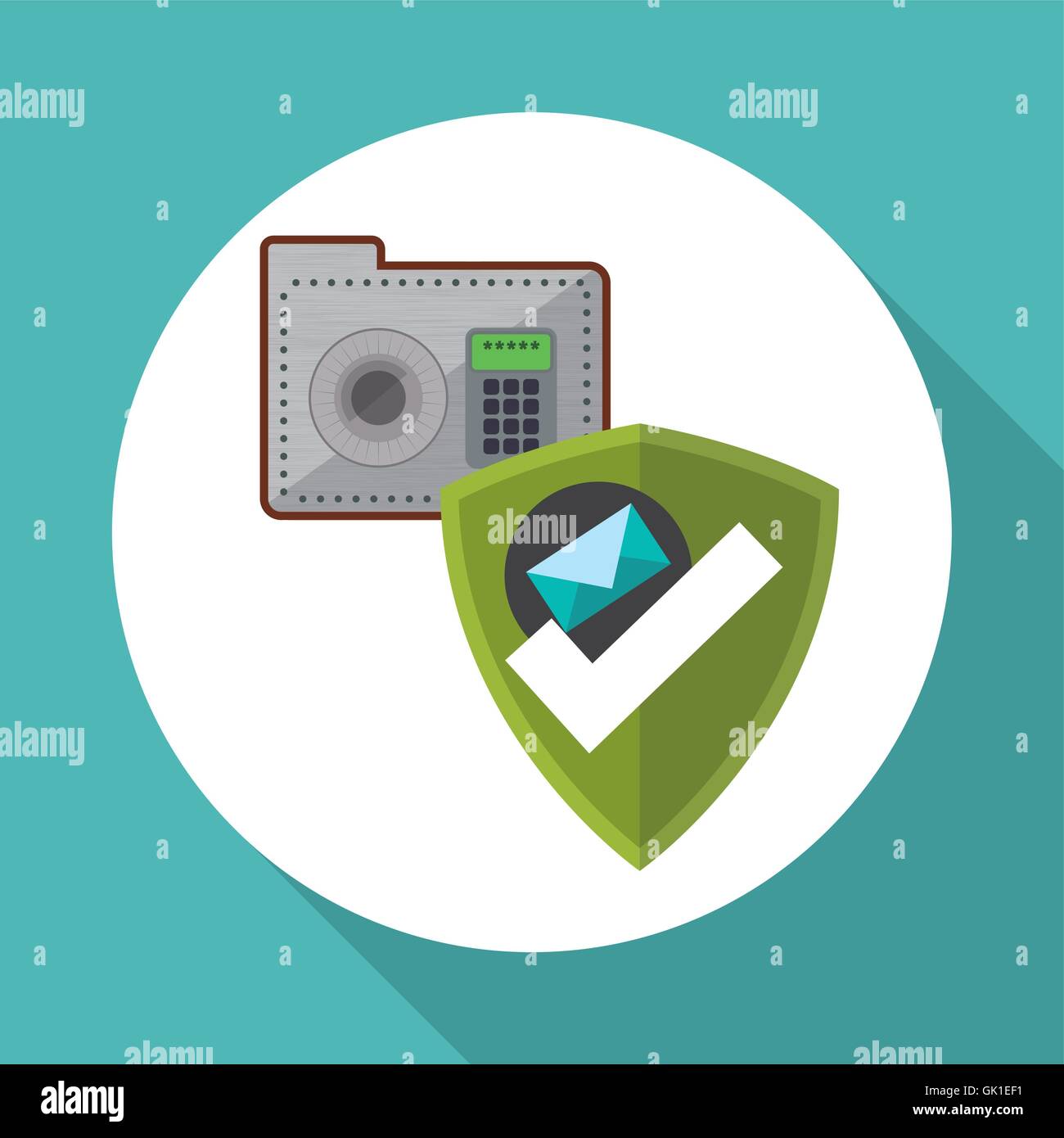 Data Security design. Protect icon. Data center illustration , vector ...