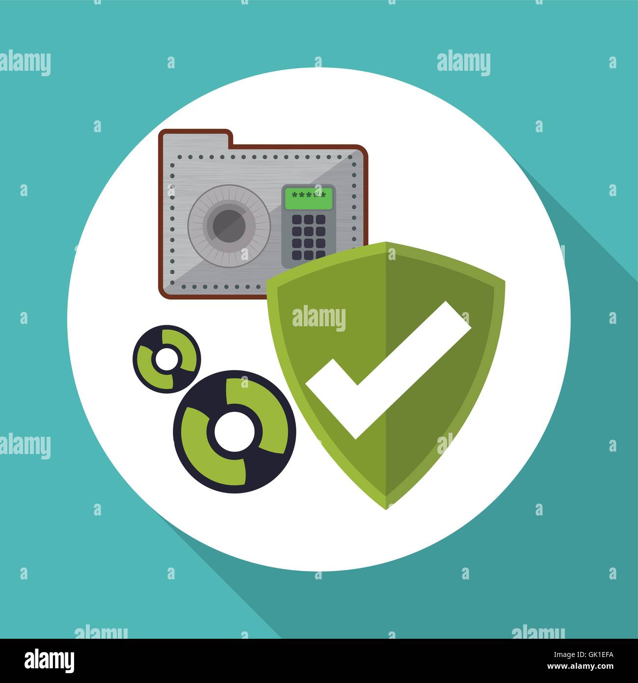 Data Security design. Protect icon. Data center illustration , vector ...