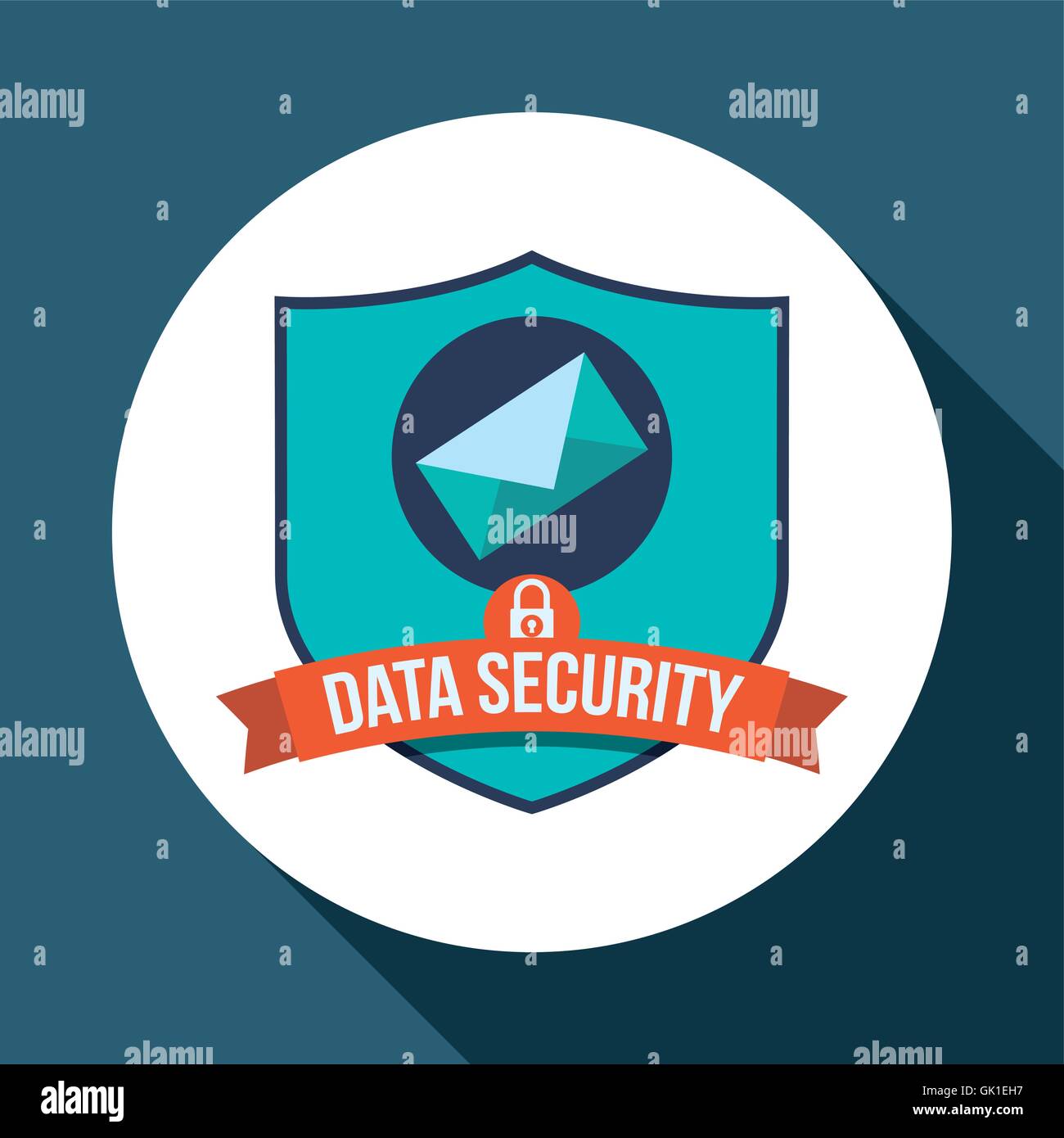 Data Security design. Protect icon. Data center illustration , vector ...