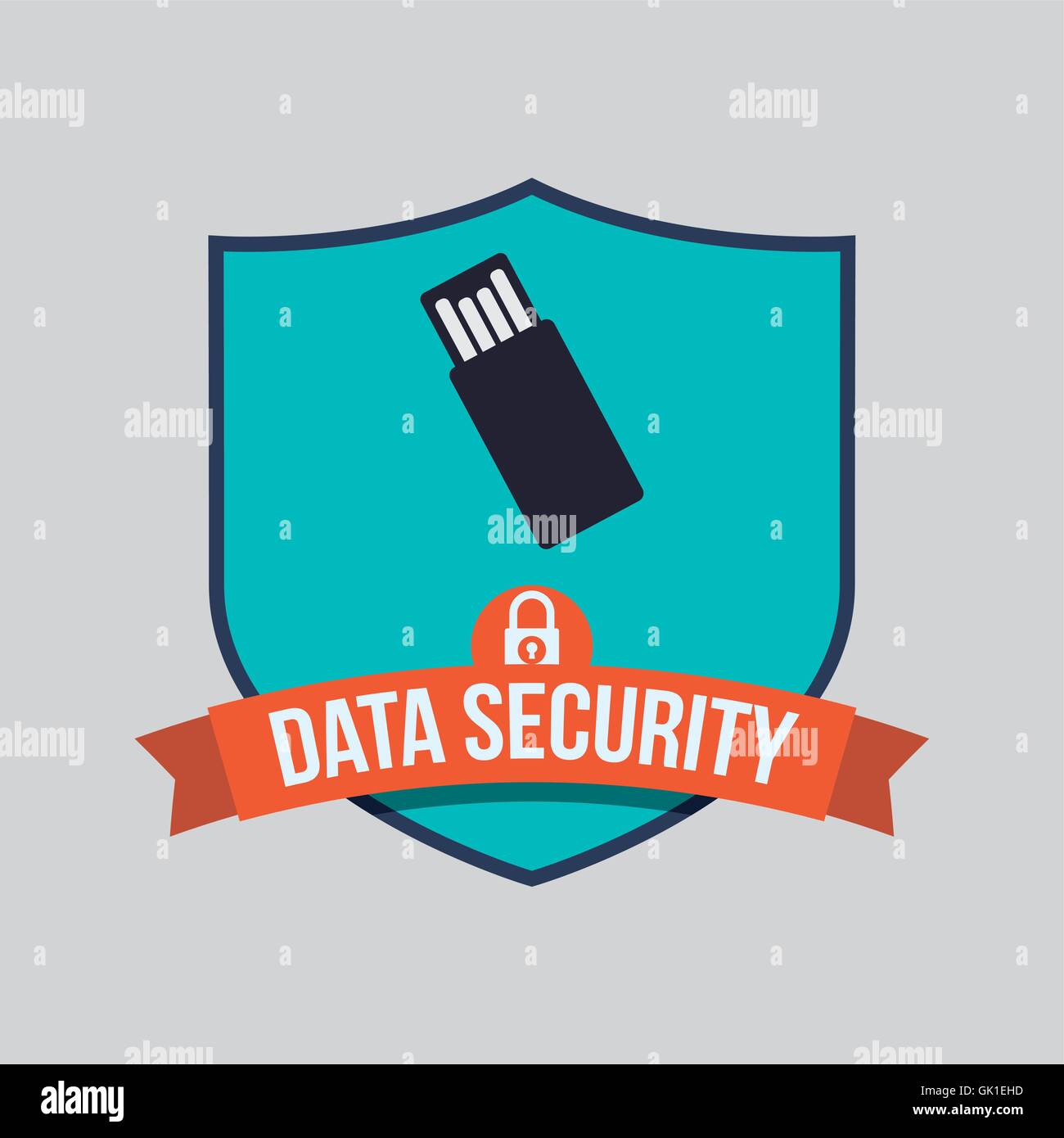 Data Security design. Protect icon. Data center illustration , vector ...