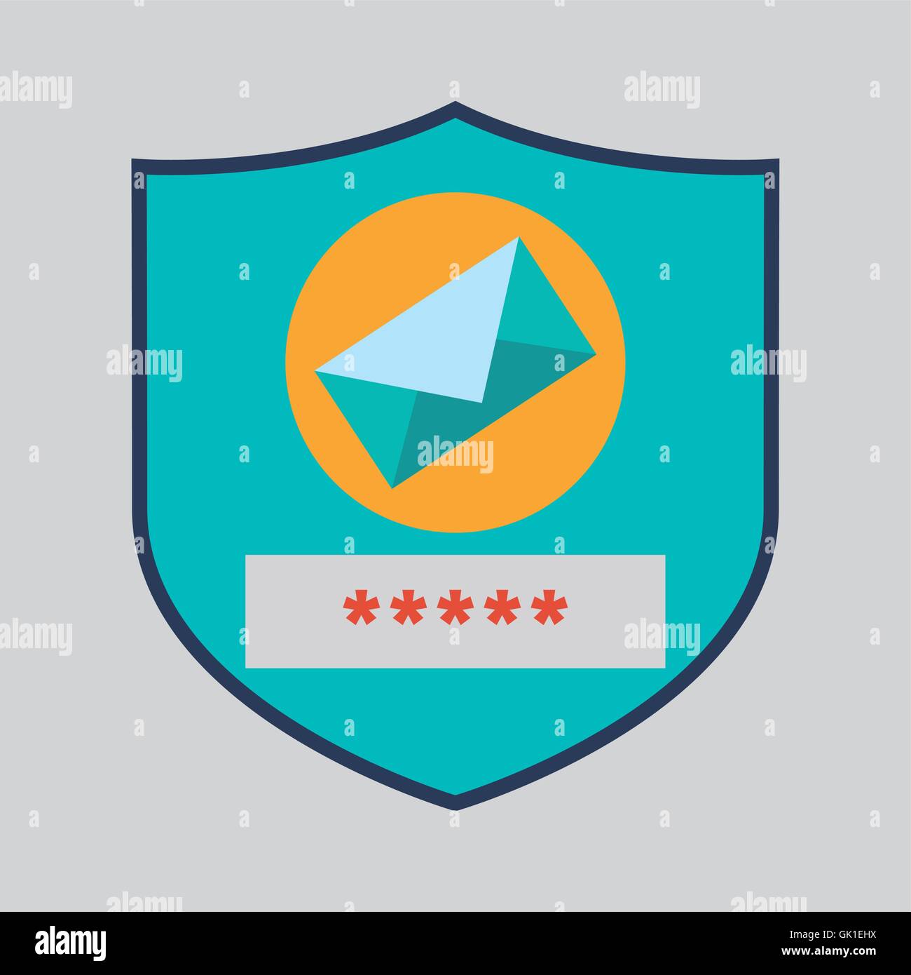 Data Security Design Protect Icon Data Center Illustration Vector Stock Vector Image And Art