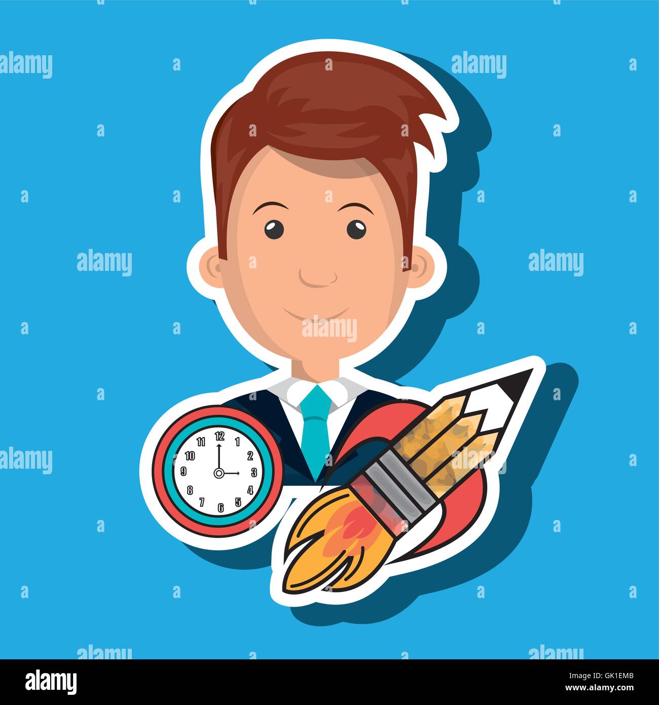 man idea icon Stock Vector Image & Art - Alamy