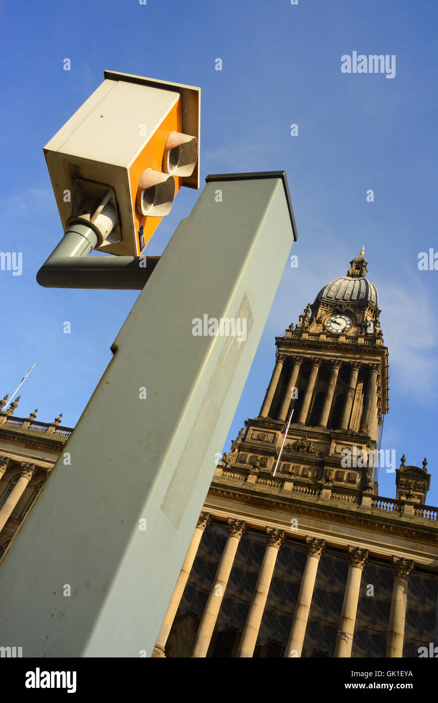 speed camera opposite leeds town hall, yorkshire united kingdom Stock ...