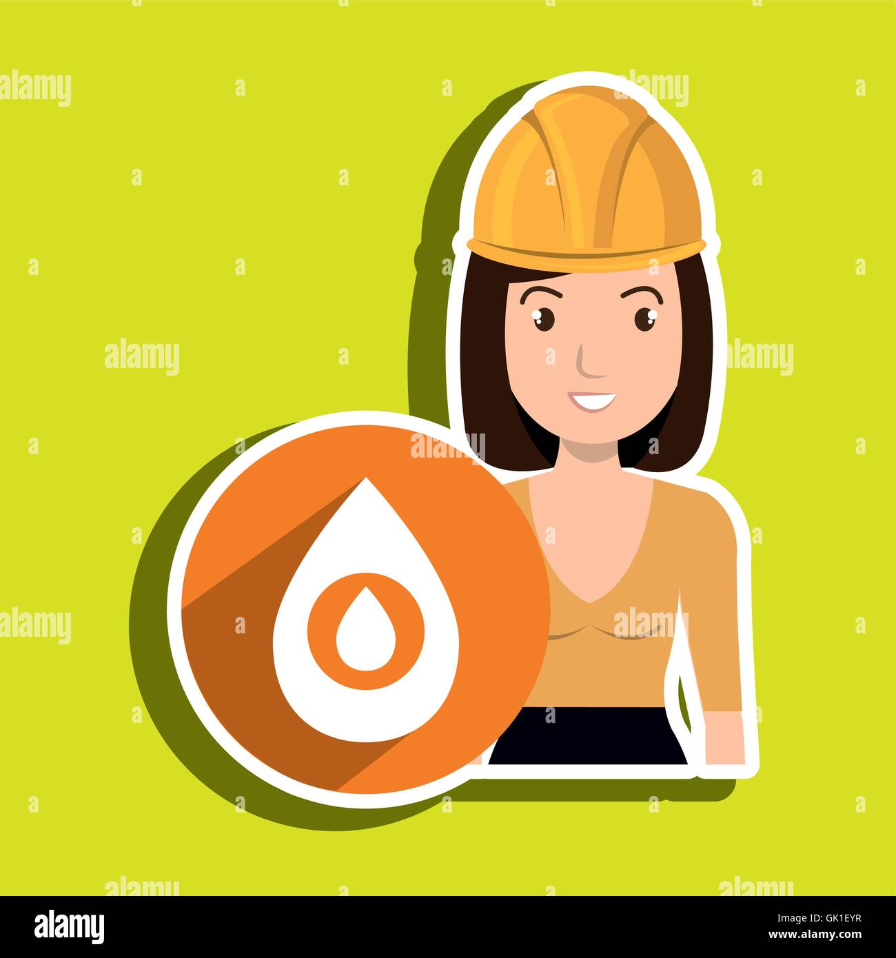 woman gallon gasoline icon Stock Vector Image & Art - Alamy