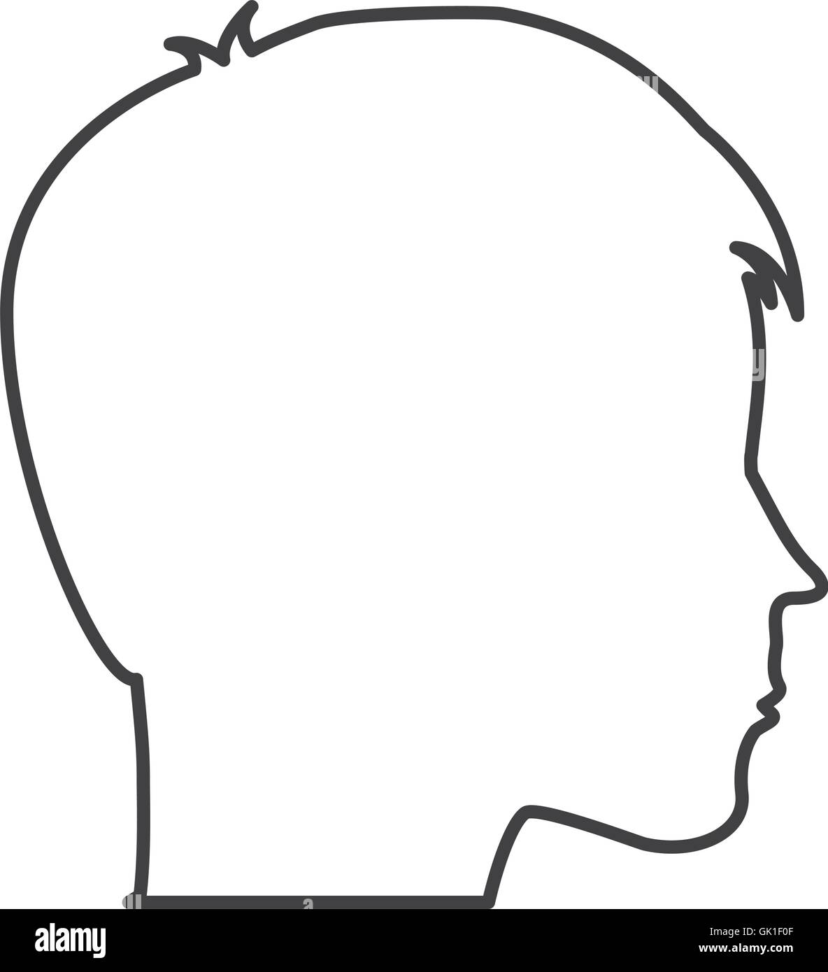 head human profile isolated Stock Vector Image & Art - Alamy