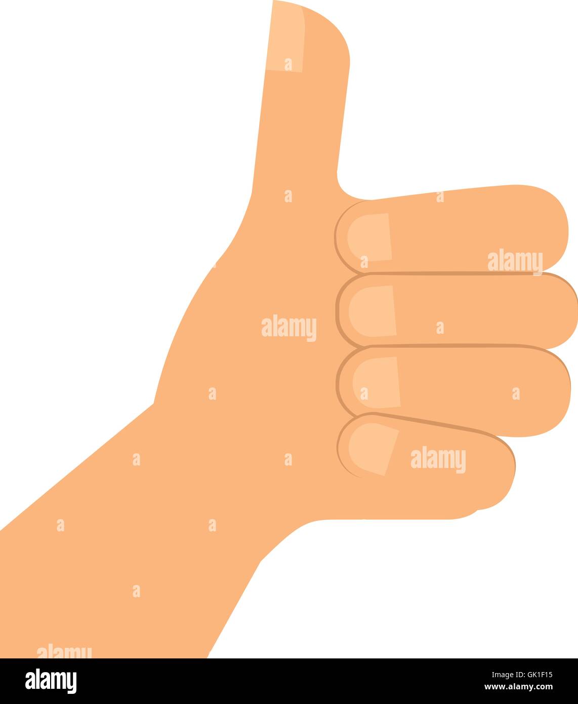 hand human sign isolated icon Stock Vector Image & Art - Alamy