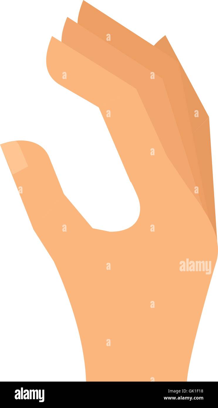 hand human sign isolated icon Stock Vector Image & Art - Alamy