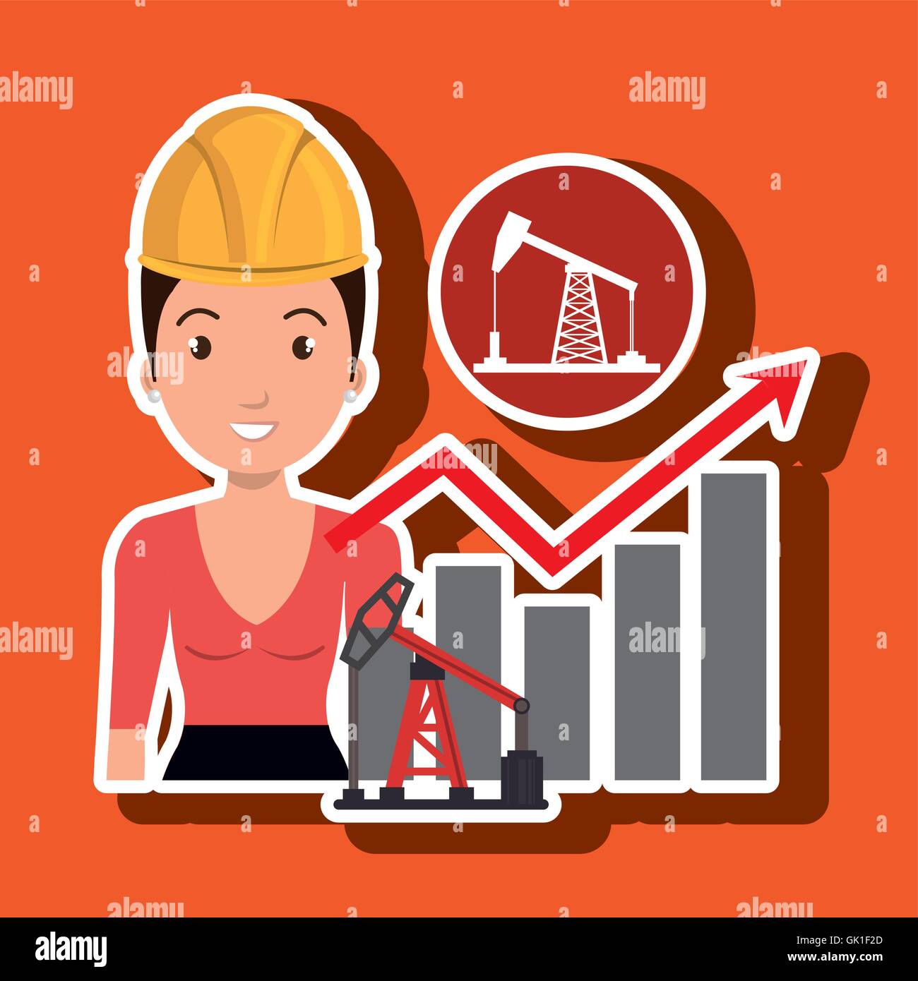 Unity platform oil rig Stock Vector Images - Alamy