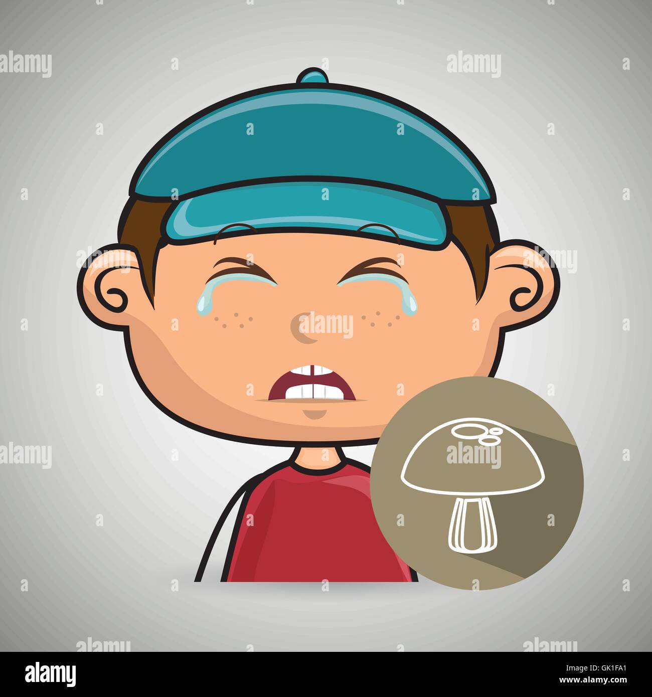 boy vegetable cry Stock Vector Image & Art - Alamy