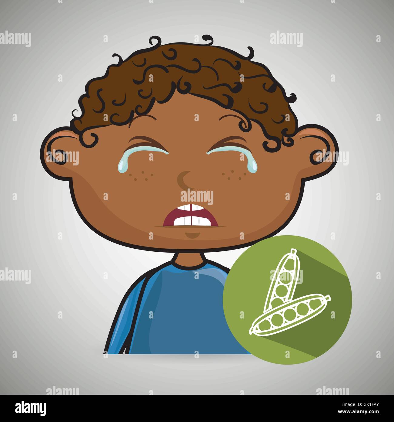 boy vegetable cry Stock Vector Image & Art - Alamy